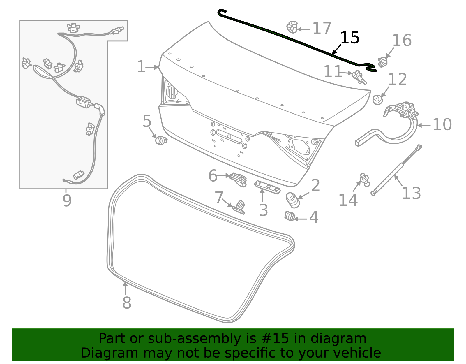 74871-T20-A00 - Trunk Torque Rod 2022-2025 Honda Civic | AutoNation Parts