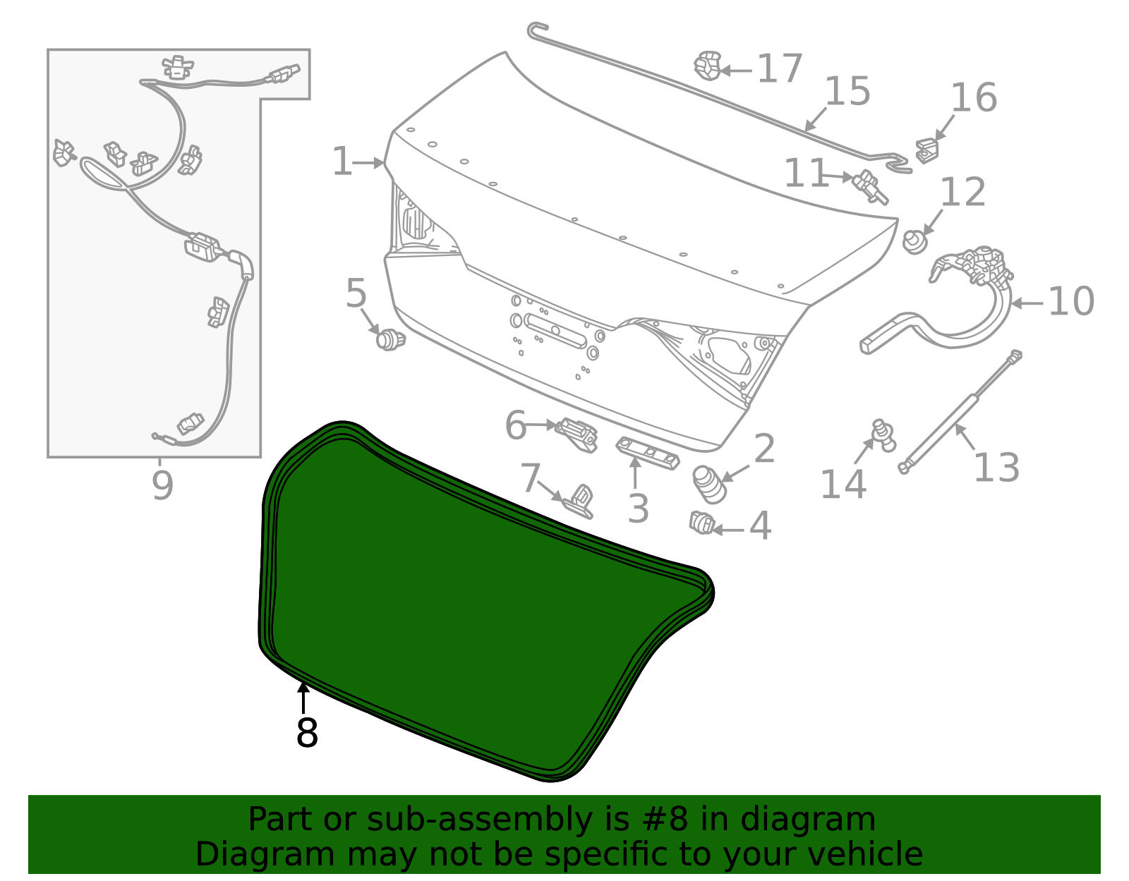 74865-T20-A01 - 2022-2025 Honda Civic - Weatherstrip | Genuine Honda Parts