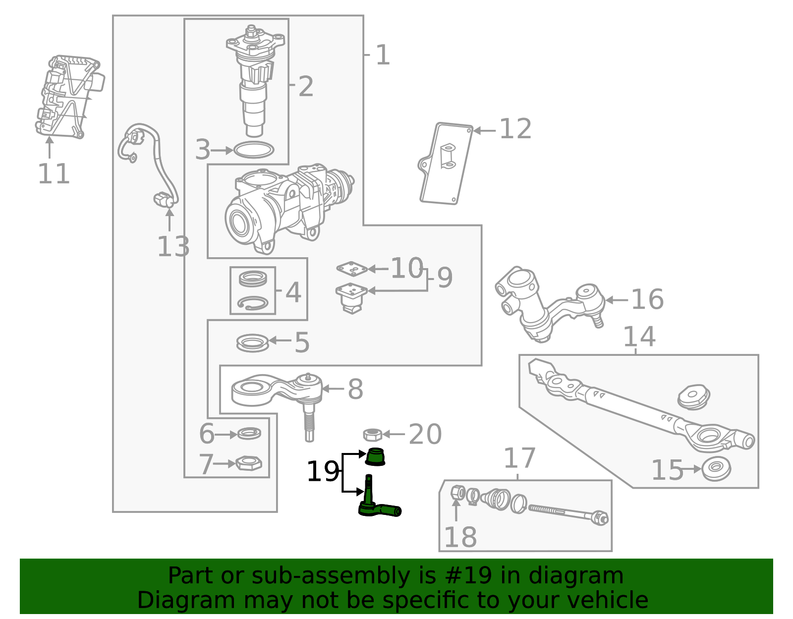 2020-2025 GM Steering Linkage Outer Tie Rod 84467789 | NewGMParts.com