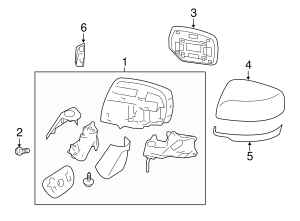 2017-2023 Subaru Mirror Glass 91039FL02A | Subaru Parts Store