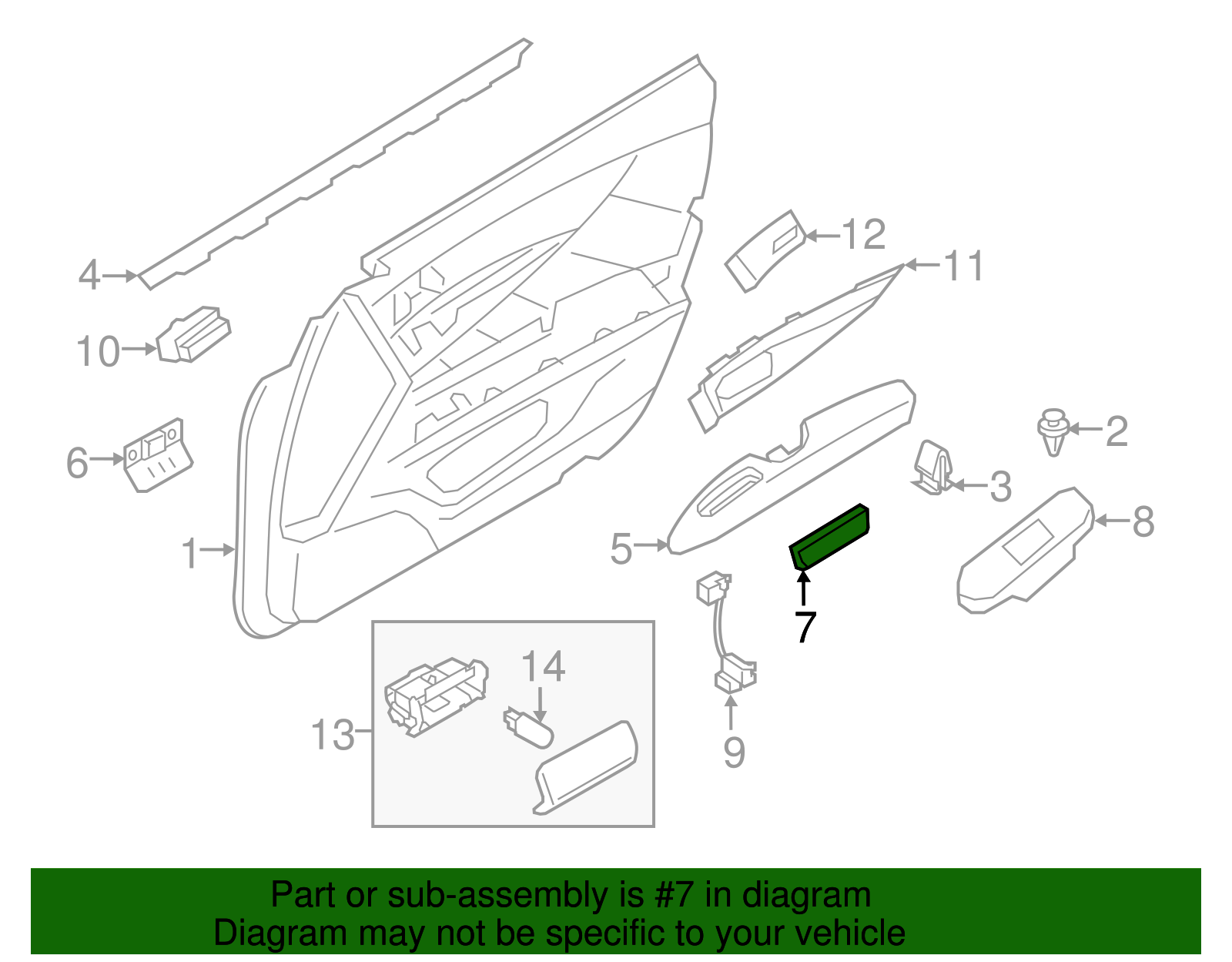 2011-2019 Infiniti Trim Cover 80949-1MA0A | Infiniti of Orland Park