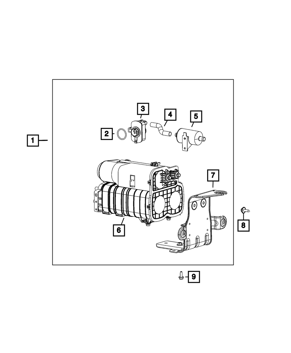 2025 Ram Vapor Canister 68583440AB | Mopar eStore