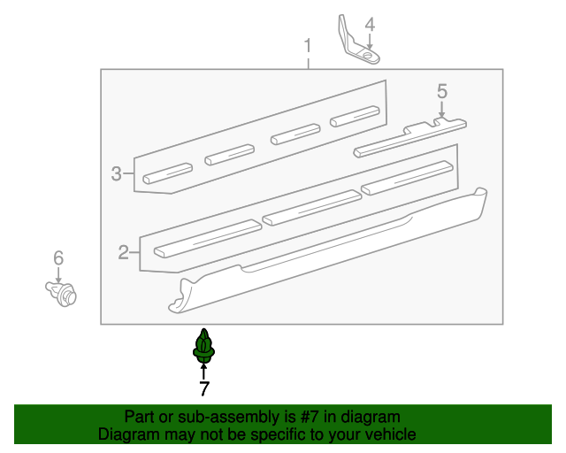 75867-30110 - Rocker Molding Clip - 1995-2010 Lexus | My L Parts