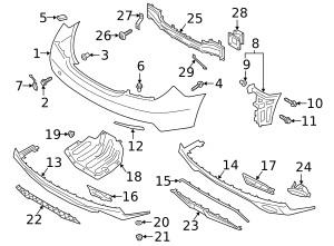 Genuine Mount Bracket Retainer for 2015-2024 Hyundai | Part# 86625 ...