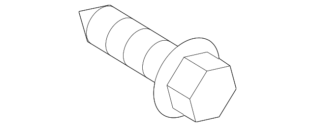 2003-2023 Hyundai Side Bracket Screw 12442-06207-B | OEM Parts Online