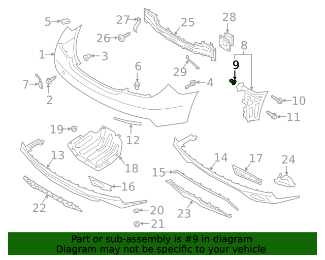 Genuine Mount Bracket Retainer for 2015-2024 Hyundai | Part# 86625 ...