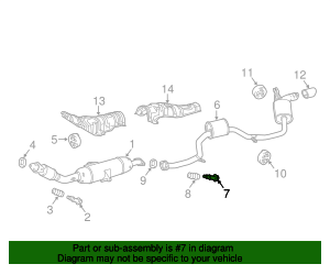 90901-05026 - Exhaust Pipe Support Bolt 2000-2019 Toyota | Longo Toyota ...
