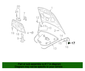 2004-2010 Volkswagen Touareg Release Handle Bracket 7l0823633h | QuirkParts
