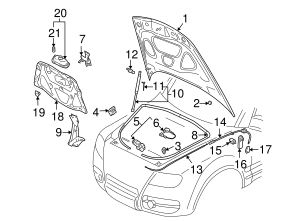 2004-2010 Volkswagen Touareg Release Handle Bracket 7l0823633h | QuirkParts