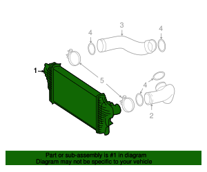 164-500-17-00 - Inter-Cooler 2010-2012 Mercedes-Benz GL 350 | Mercedes ...