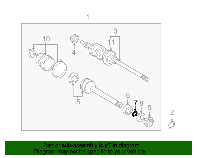 1997-2008 Toyota Bearing Snap Ring 90080-52013 | Toyota Parts Center