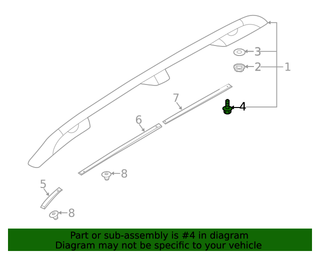 2019-2022 Subaru Ascent Roof Rack Screw 91183XC00A | Subaru Parts Store