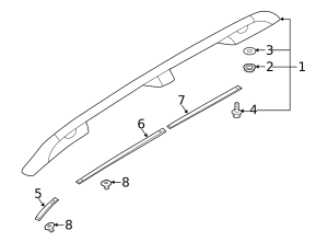 2019-2022 Subaru Ascent Roof Rack 91151XC00A | OEM Parts Online