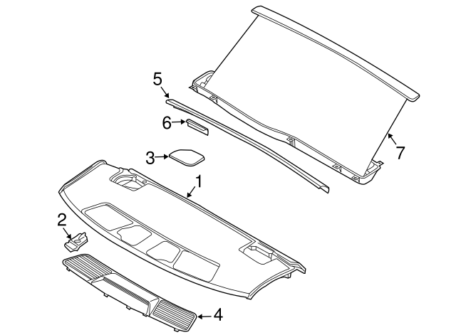 51469143455 - 2002-2008 BMW Sunshade (51-46-9-143-455) | BMW of South ...