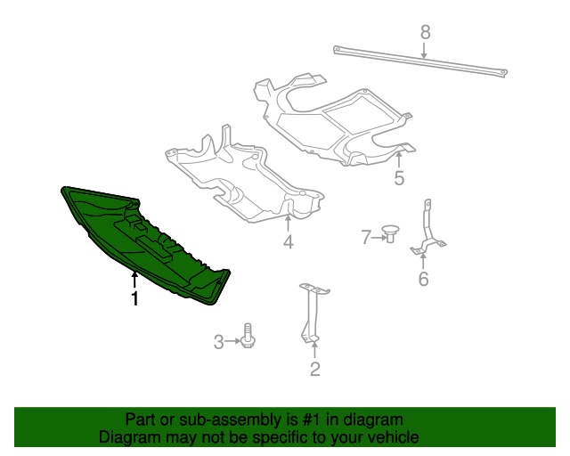 204-520-11-23 - Front Shield 2008-2015 Mercedes-Benz | Mercedes-Benz ...