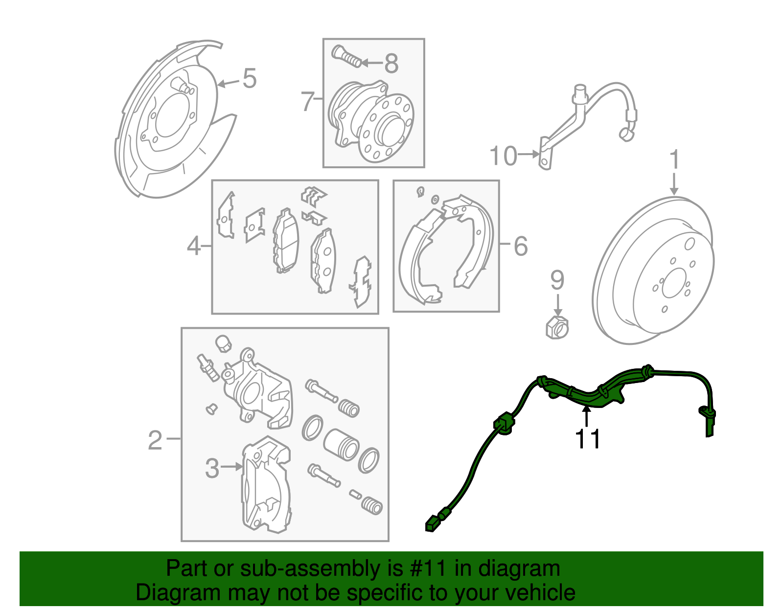 2008-2013 Subaru Forester Front Speed Sensor 27540SC001 | Subaru Parts ...