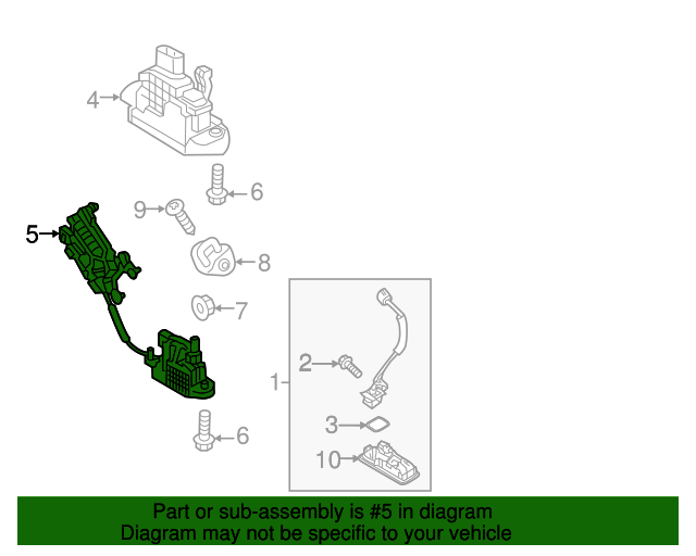 81230-D9100 - Latch Assembly 2017-2022 Kia Sportage | Kia.Parts Store