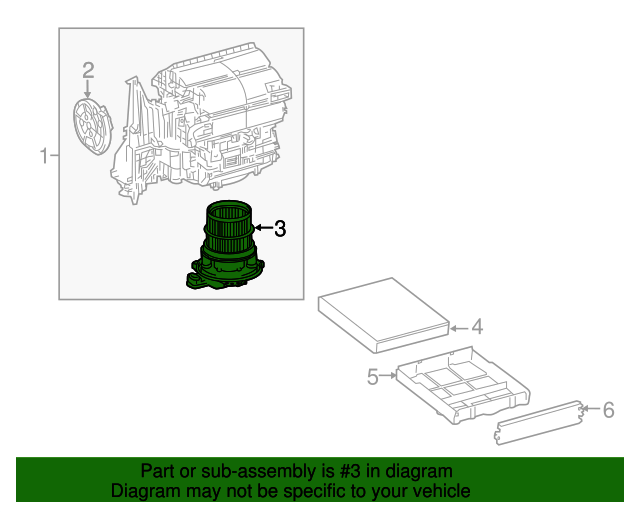 87103-0E090 - Blower Motor 2016-2024 Toyota | AutoNationParts.com