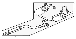 2012-2016 Chevrolet F Muffler 19434060 GM | GMPartsDirect.com