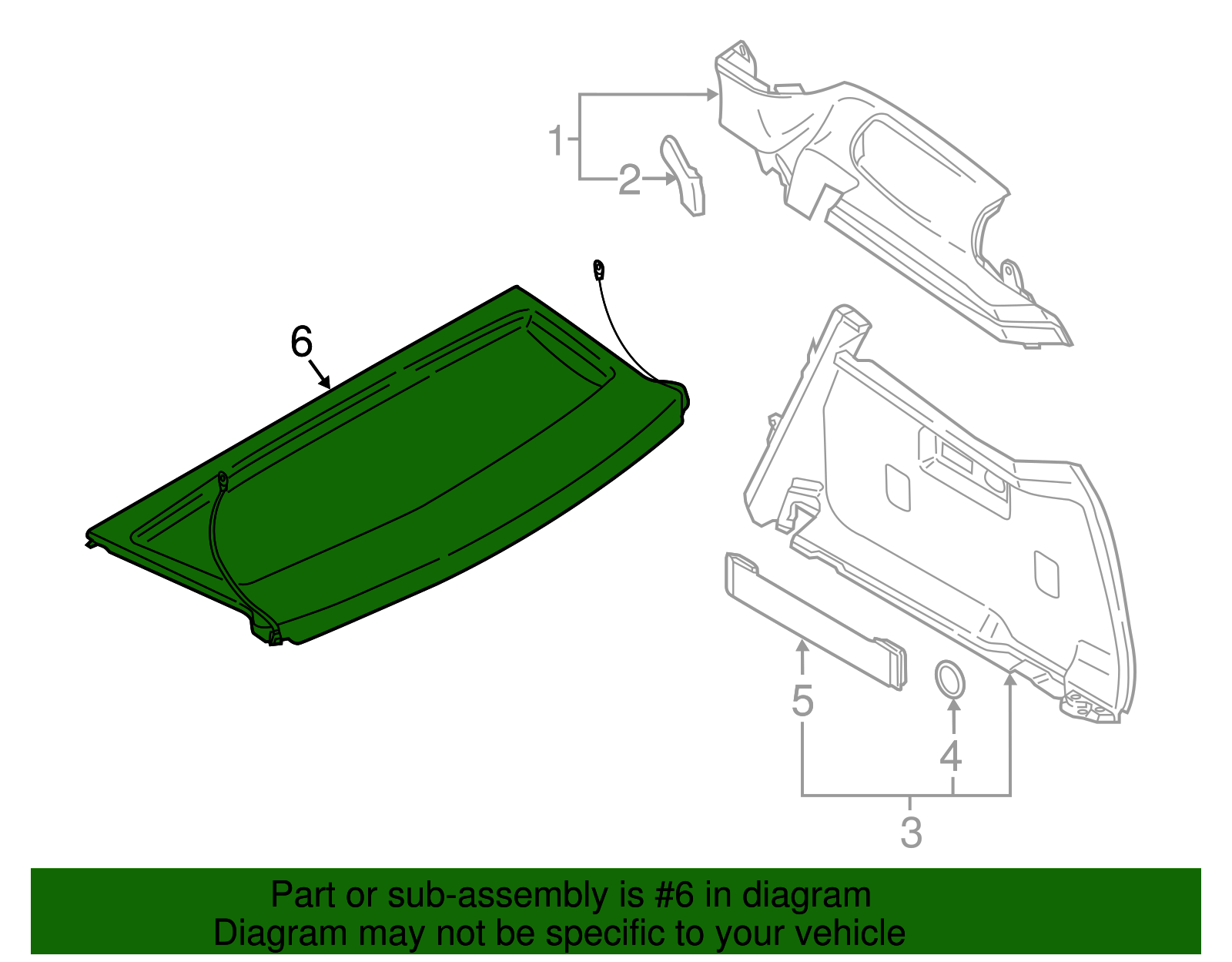 2014-2021 BMW | Cargo Cover | 51467291358 | BMW OEM Parts Store