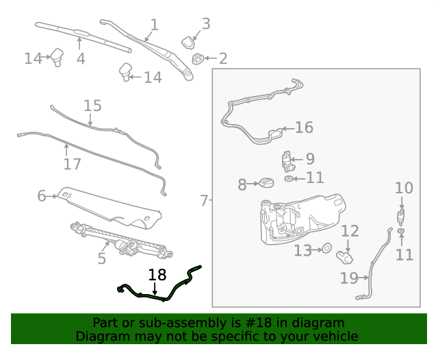 2021-2022 Cadillac Night Vision Camera Cleaning Nozzle 84693042 ...