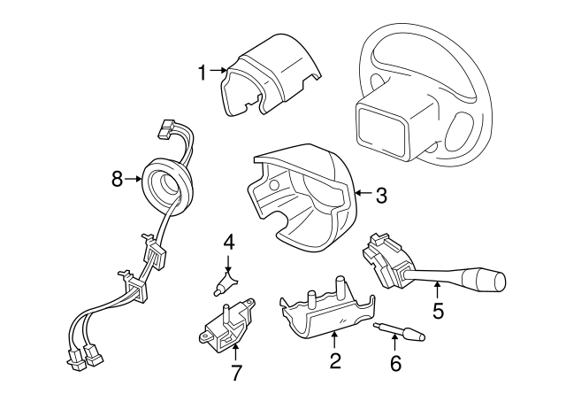 2004-2010 Ford Ignition Switch 5C3Z-11572-AA | OEM Parts Online