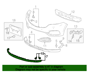 Front Bumper Fascia Air Deflector 84462565 | GM Parts Center