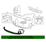 2018-2021 Buick Enclave Front Bumper Fascia Air Deflector 84462565 GM ...