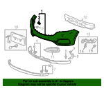 2018-2021 Buick Enclave Front Upper Bumper Cover 84462569 | TascaParts.com