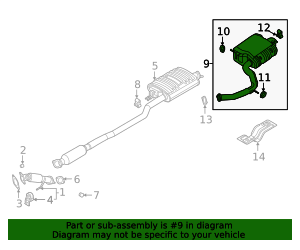 28710-K5540 - Exhaust Muffler 2022-2024 Hyundai Santa Cruz | AutoNation ...