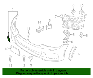 51118069068 - 2017-2020 BMW Tow Eye Cap (51-11-8-069-068) | BMW of ...
