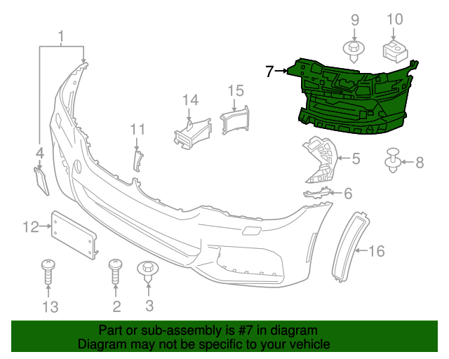 Genuine BMW 51-11-8-064-968 | Support Panel | FREE Shipping on Most ...