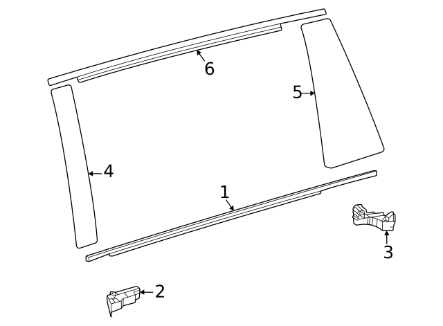 2021-2023 Toyota Sienna Frame Molding 75763-08010 | Toyota Parts Center