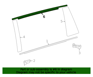 2021-2024 Toyota Sienna Frame Molding 75763-08010 | OEM Parts Online