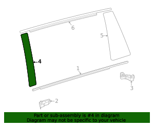 2021-2024 Toyota Sienna Door Applique 75761-08010 | Toyota Parts Center