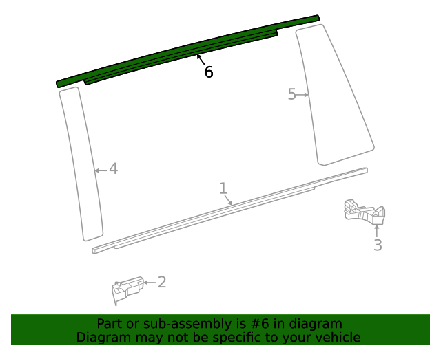 75763-08010 - Frame Molding - 2021-2022 Toyota Sienna | OEM Genuine ...
