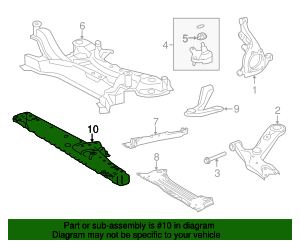 2013-2018 Toyota RAV4 Front Cross-Member 57104-42070 | Toyota Parts Center