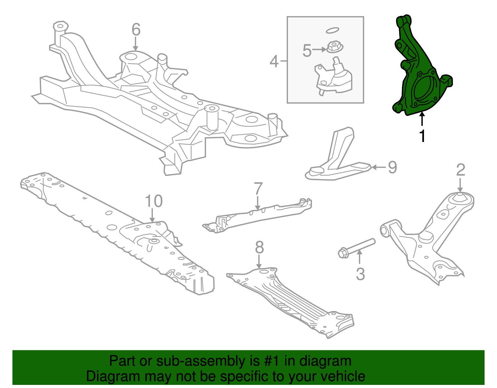 43212-42081 - High-Quality Knuckle for 2013-2020 Toyota | AutoNation Parts