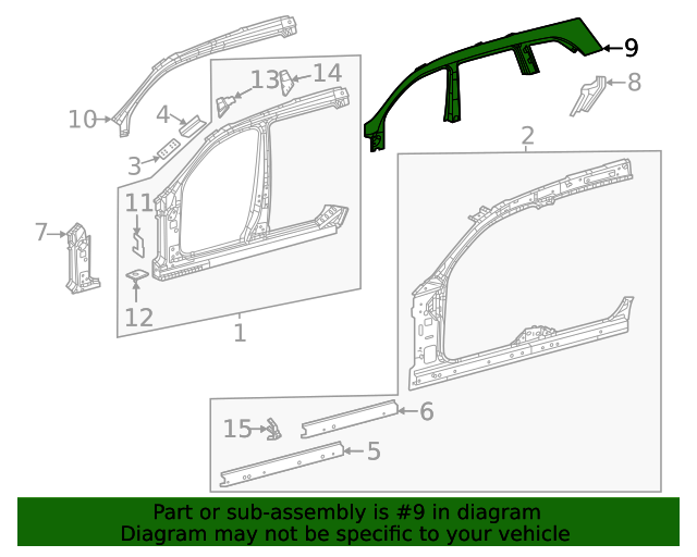167-637-72-02 - Roof Rail 2020-2023 Mercedes-Benz | Mercedes-Benz USA Parts