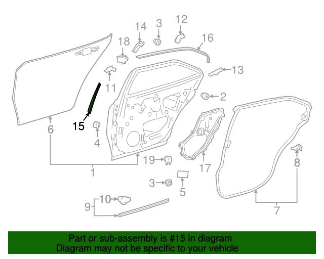 75978-06110 - Black Out Tape - 2018 Toyota Camry | OEM Genuine Toyota Parts