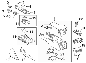 2015-2016 Lexus Infotainment Display Control Switch 84782-53020-C0 ...