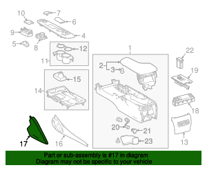55435-53060-C2 - Console Panel 2021-2024 Lexus | AutoNationParts.com