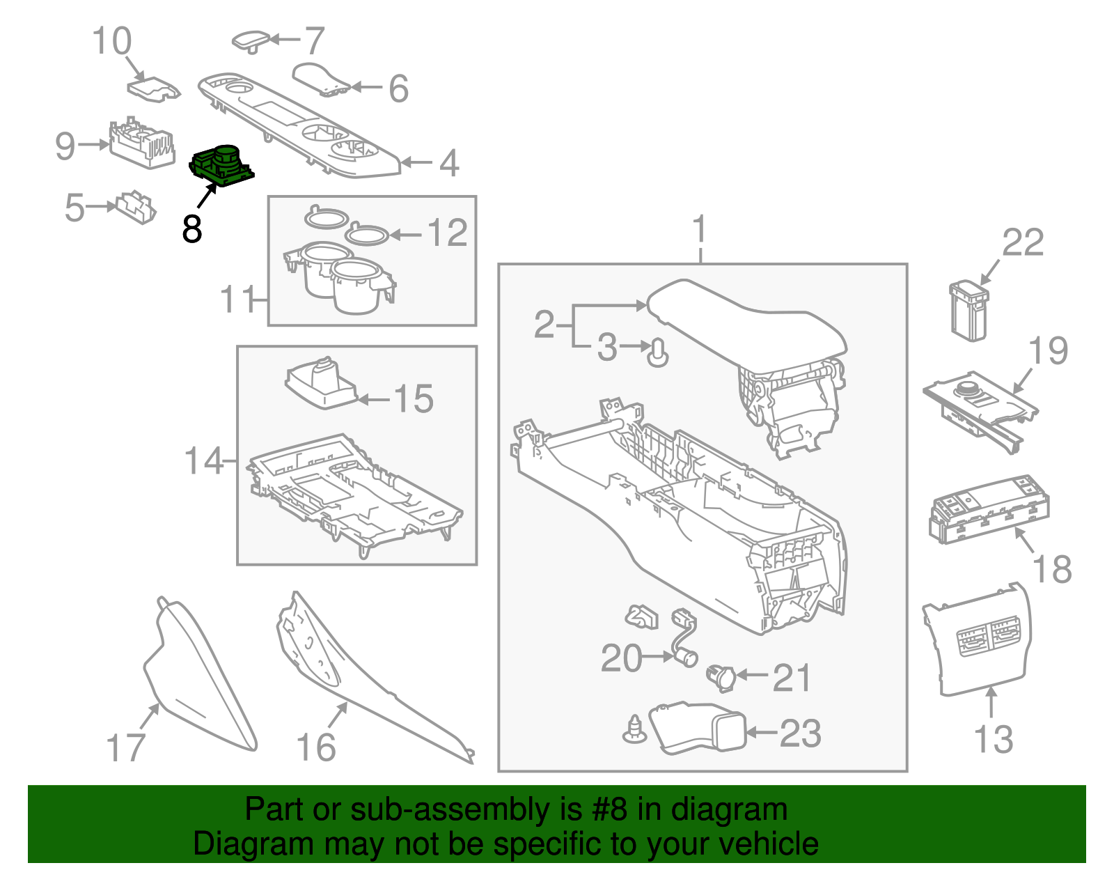 84782-53020-C0 - Infotainment Display Control Switch 2015-2016 Lexus ...