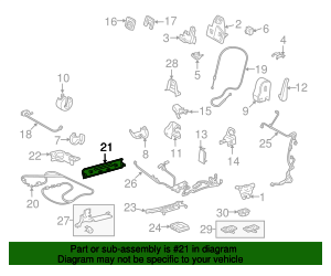2010-2021 Lexus LX570 Outer Cover 79367-60070-C0 | OEM Parts Online