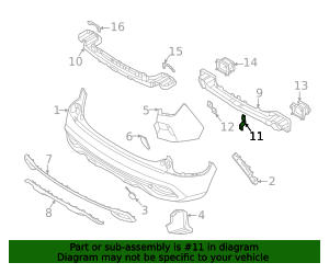 86633-Q5000 - Impact Bar Upper Bracket 2021-2023 Kia Seltos | Kia.Parts
