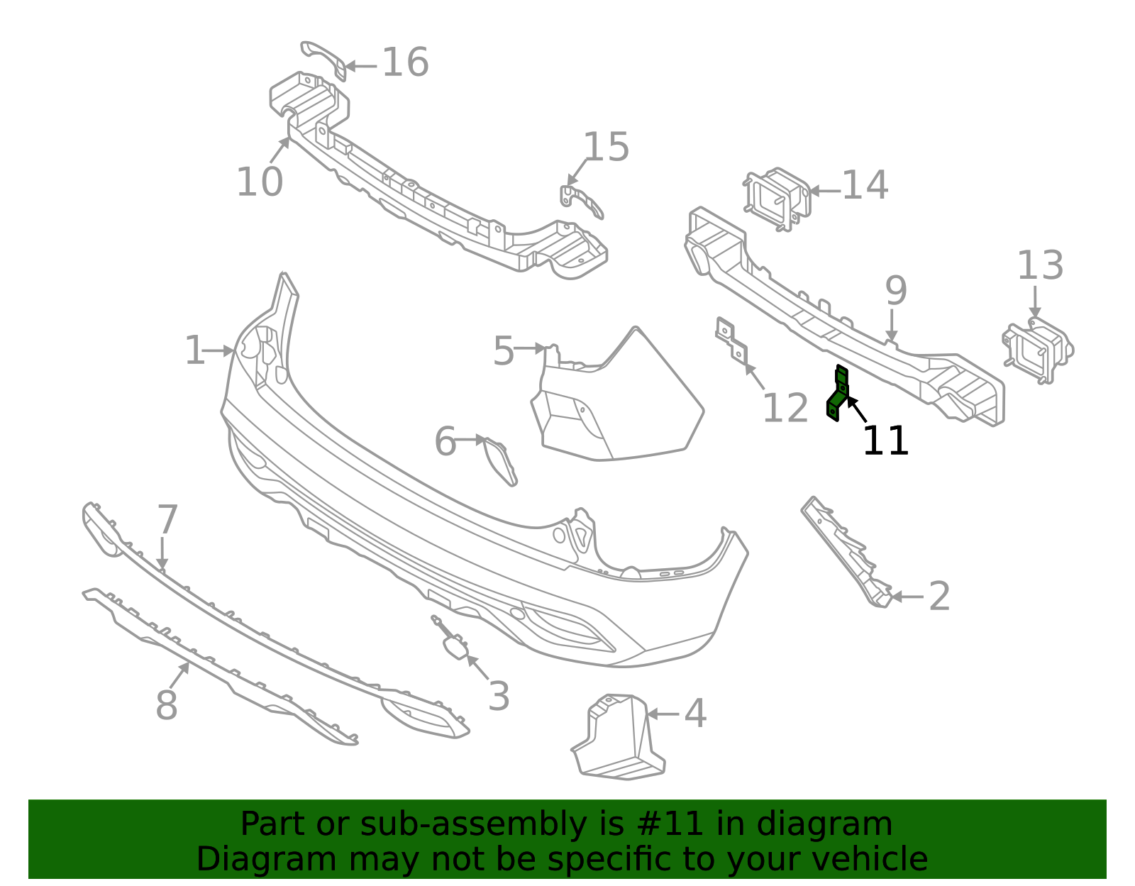 86633-Q5000 - Impact Bar Upper Bracket 2021-2023 Kia Seltos | Kia.Parts