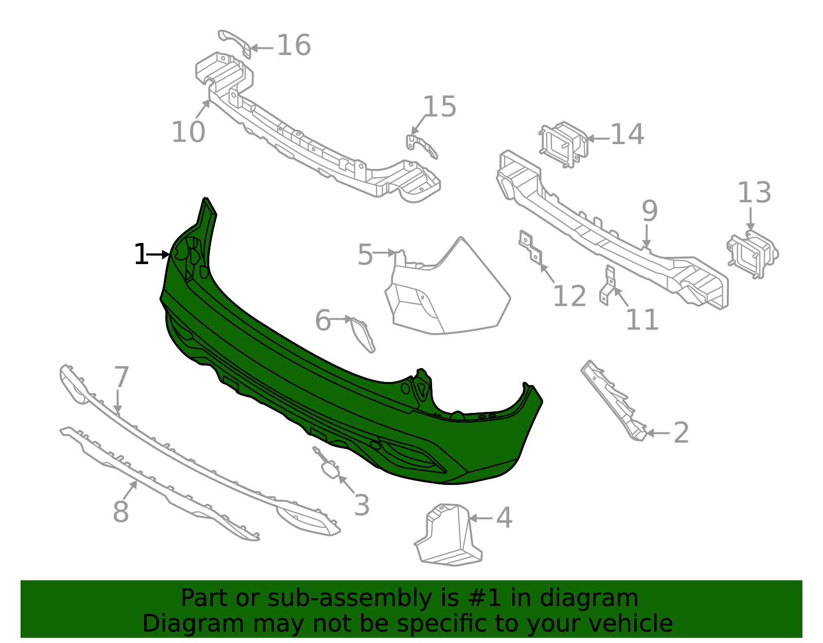 86612-Q5000 - Bumper Cover 2021-2023 Kia Seltos | Kia.Parts Store