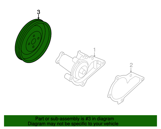 25221-26021 - Pulley 2006-2011 Kia | Kia.Parts Store