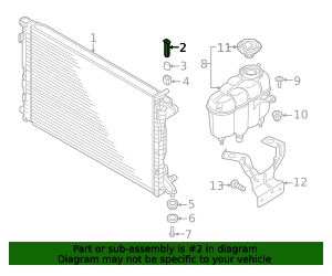 2017-2022 Audi Radiator Upper Bolt 4M0-121-095 | OEM Parts Online