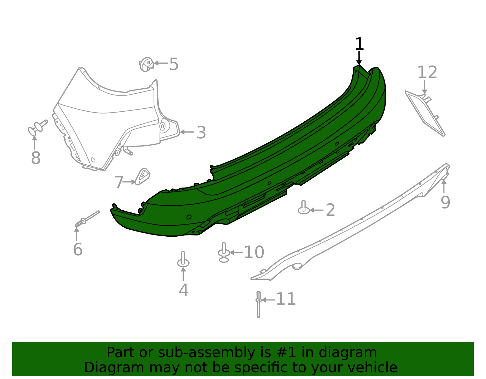 LJ6Z-17K835-AA - Bumper Cover 2020-2025 Ford Escape | Ford Parts Direct